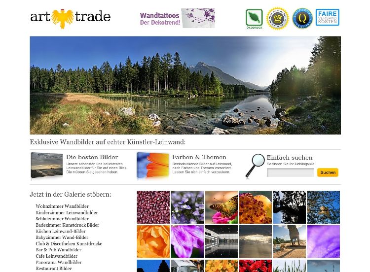 art-trade | Showcase | ZenphotoCMS - The simpler media website CMS