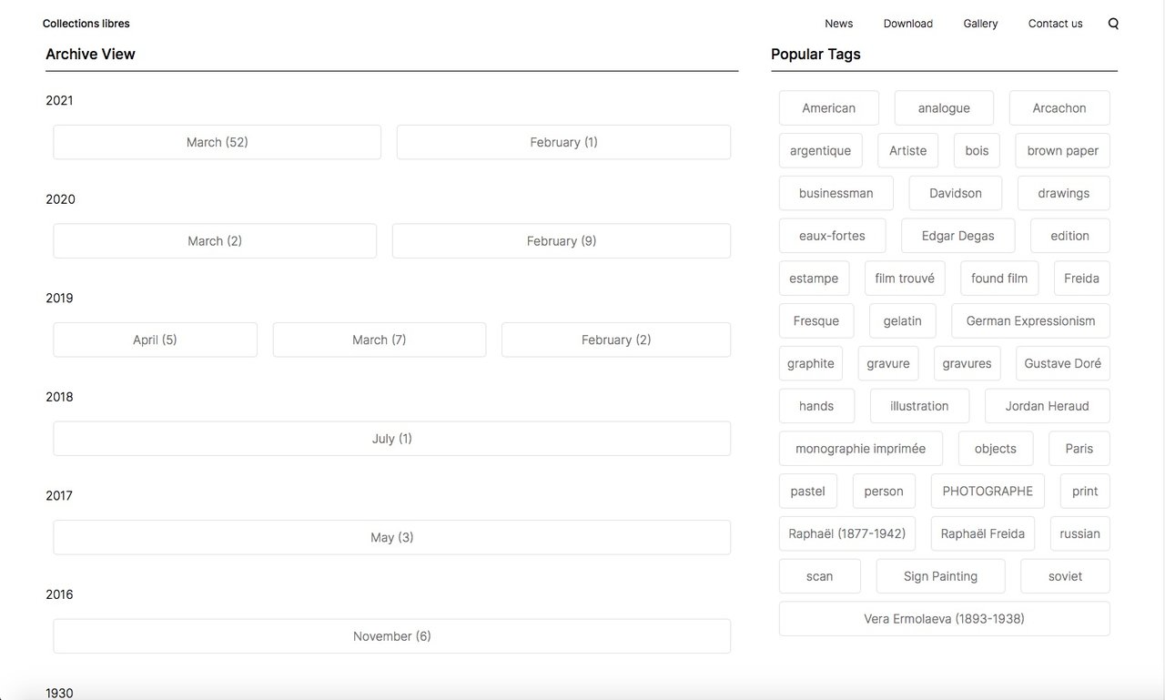 archive-page | Collections | Themes | ZenphotoCMS - The simpler media ...