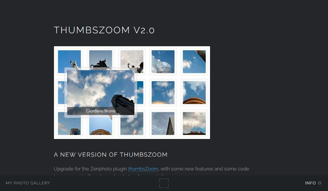 page-desktop | Multiverse | Themes | ZenphotoCMS - The simpler media ...